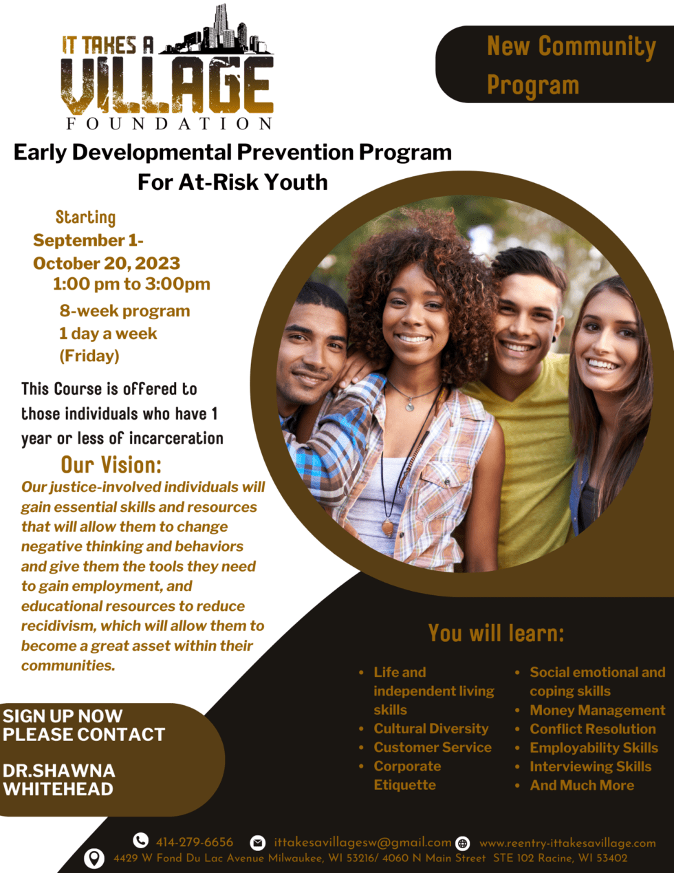 It Takes A Village Foundation Re-Entry Program | Individuals Not Just ...