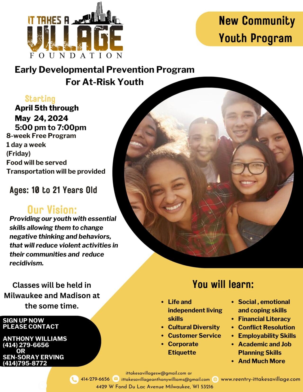 Home | It Takes A Village Foundation Re-Entry Program